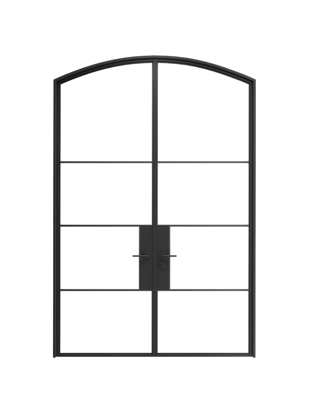 Semi-Arched Steel Doors | Steel Exterior French Doors
