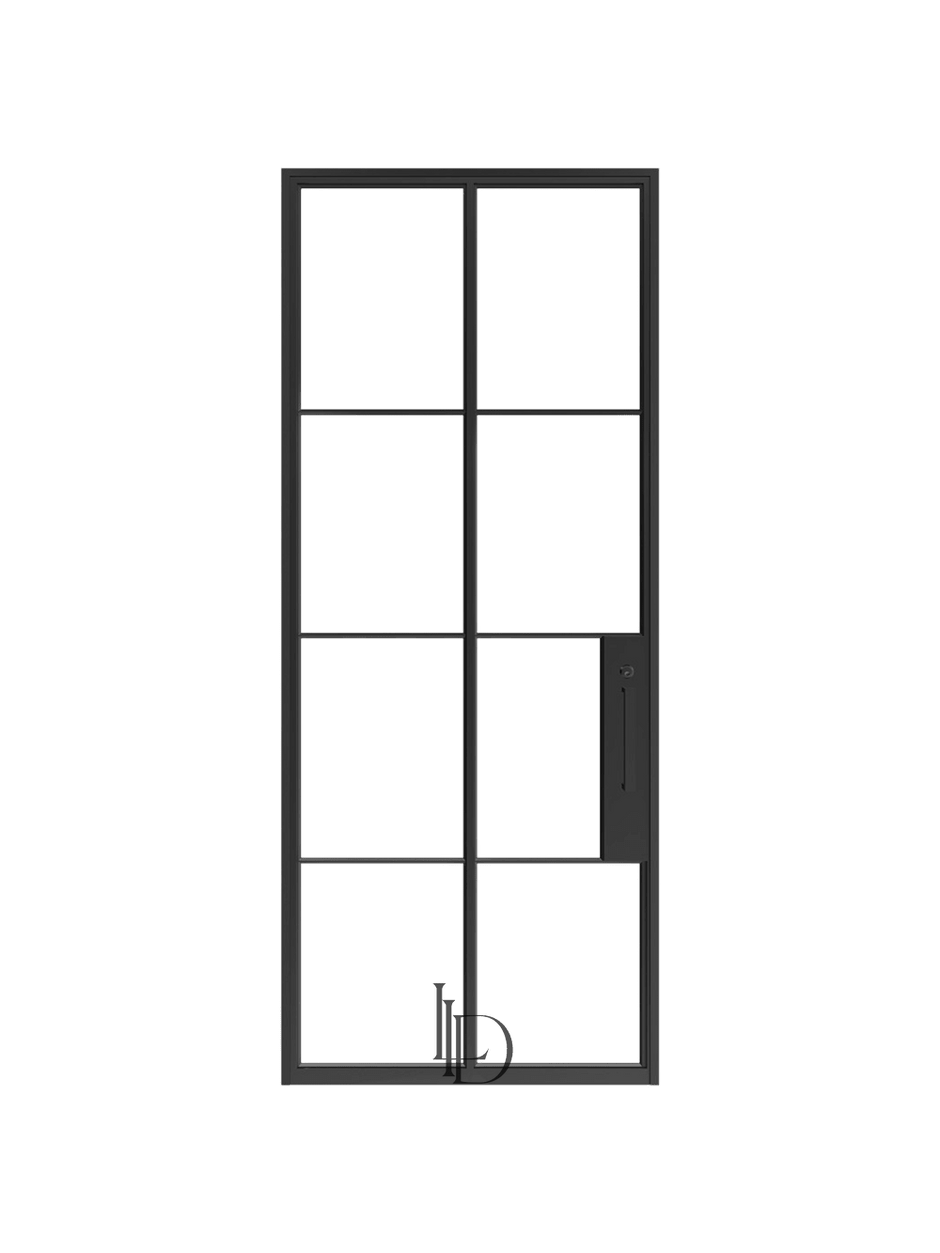 Single French Steel Exterior Doors | Modern Interior Glass Doors|