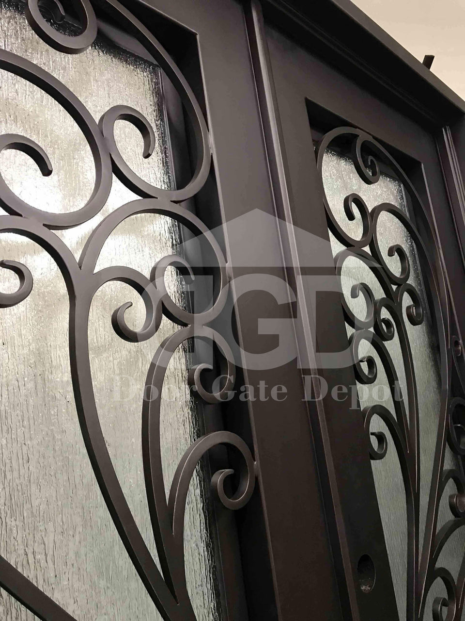Azalea Front Entry Double Iron Doors | Iron Doors – Luxe Iron Doors
